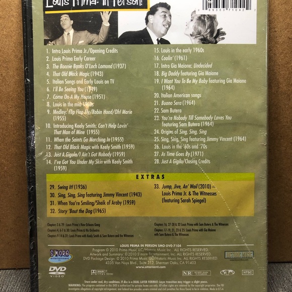 Media | Louis Prima In Person Special Centennial Edition | Poshmark